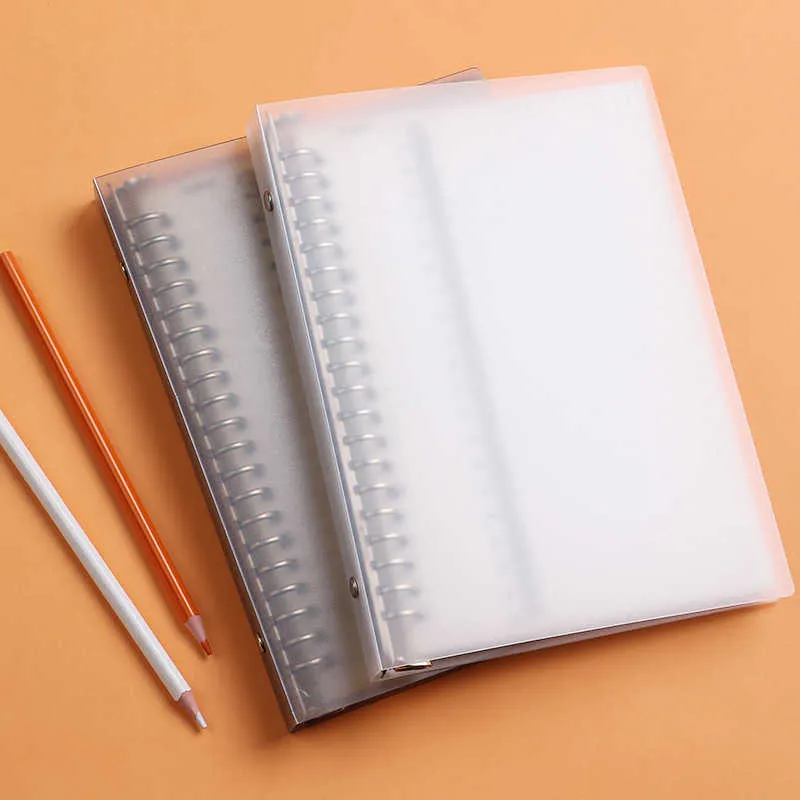 Wholesale Transparent Matte Spiral Notebook Cover For A5, B5 And A4 ...