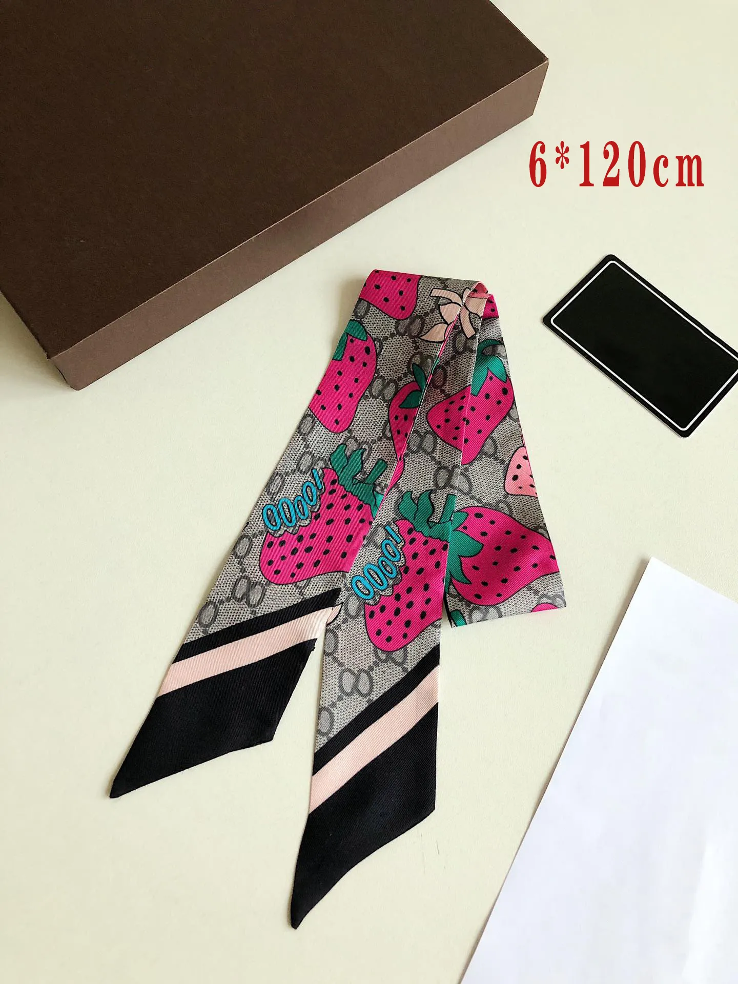 Luxury Designer Small Silk Neck Scarves With Alphabet Print 20 Styles ...