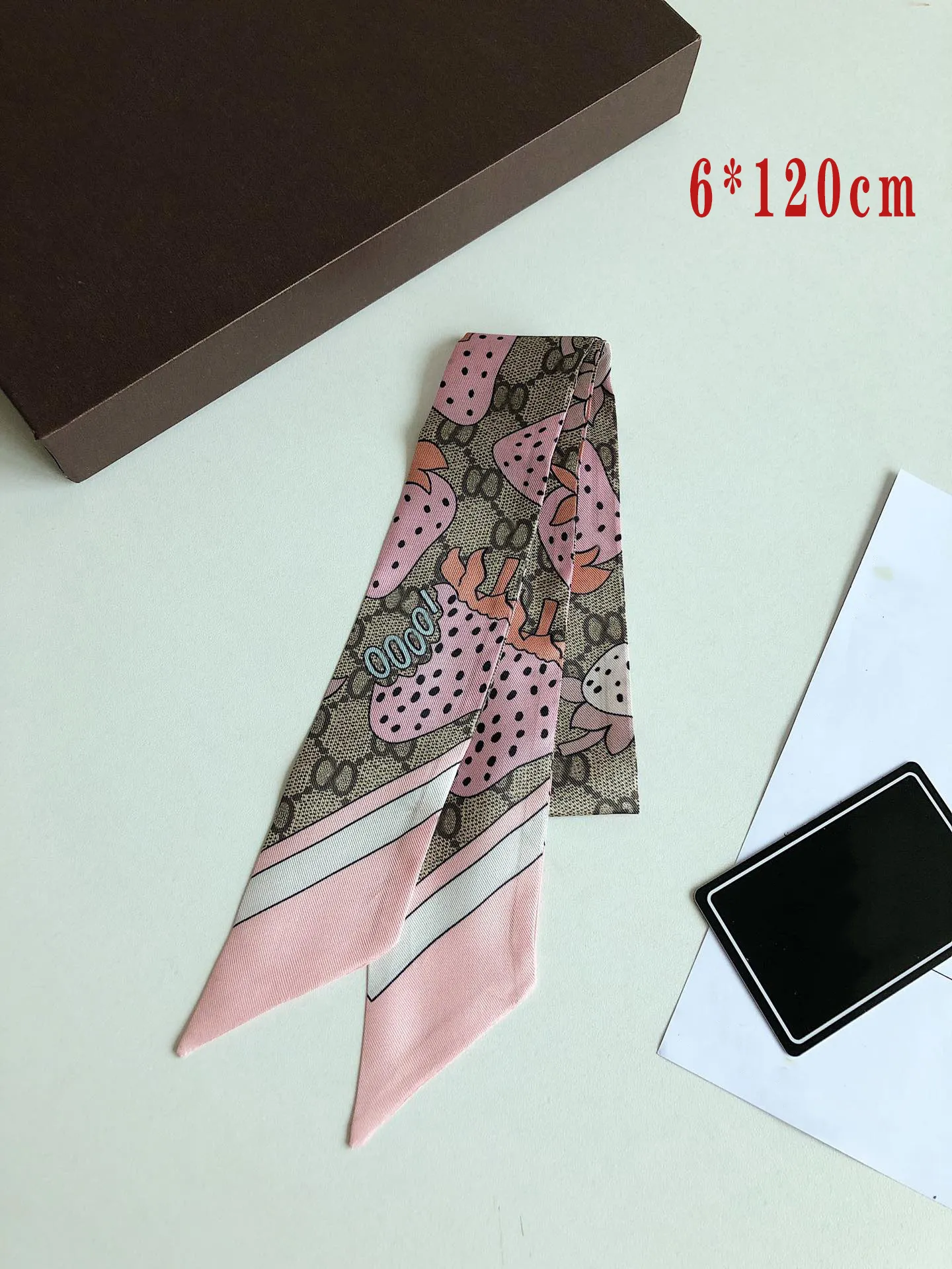Luxury Designer Small Silk Neck Scarves With Alphabet Print 20 Styles ...