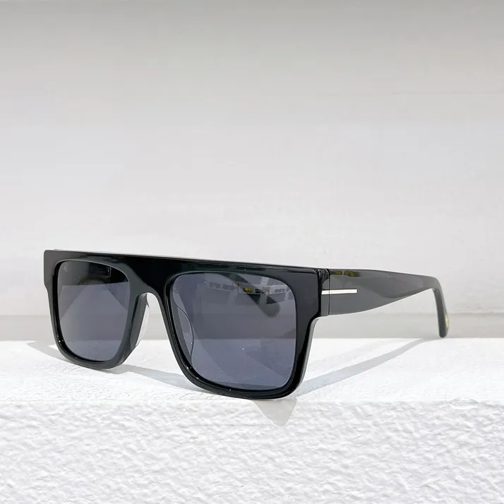 Gafas De Sol Cuadradas Con Parte Superior Plana 0907, Lentes Grises ...