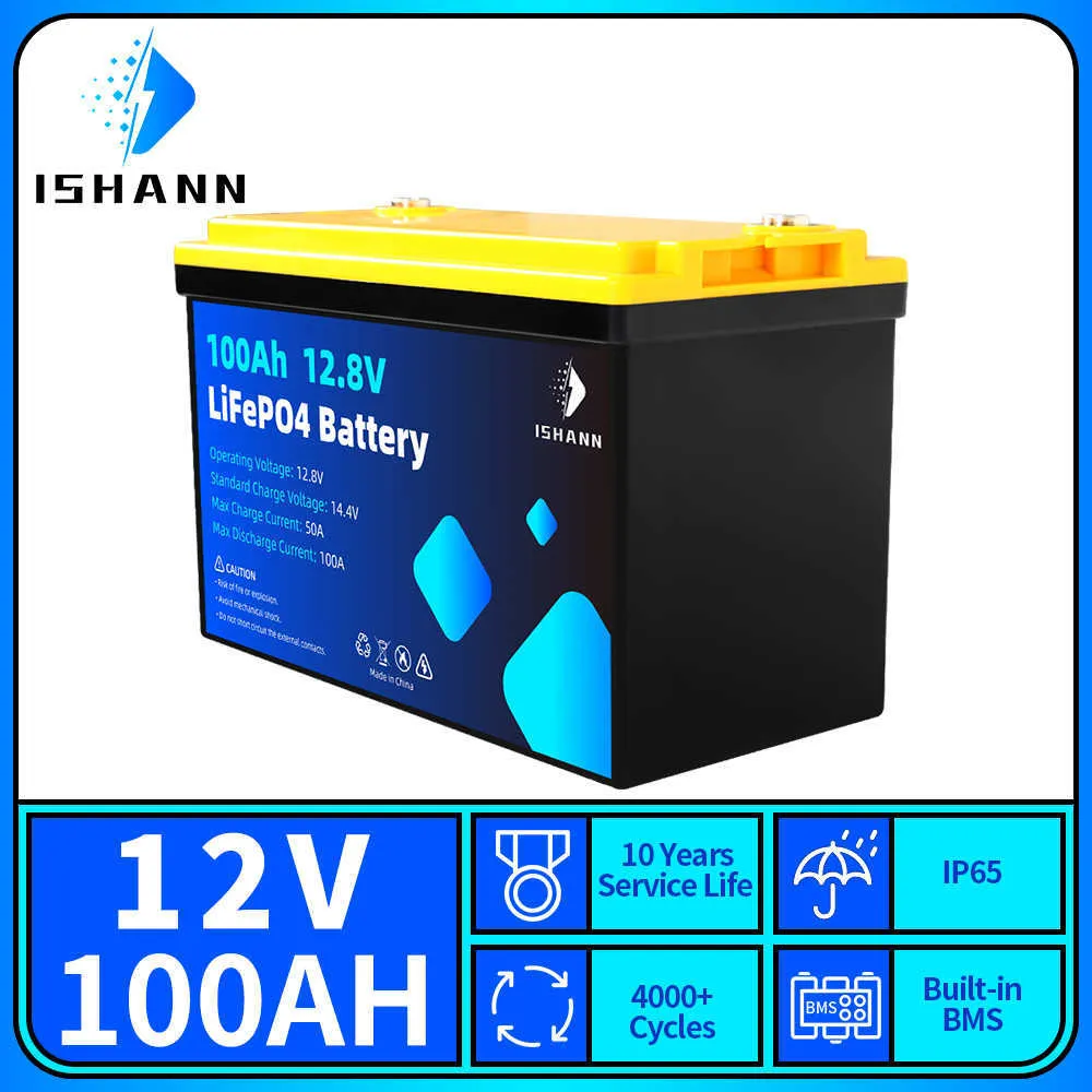 Portable 12V 100AH LiFePO4 Rechargeable 240v Battery Pack With Built In ...
