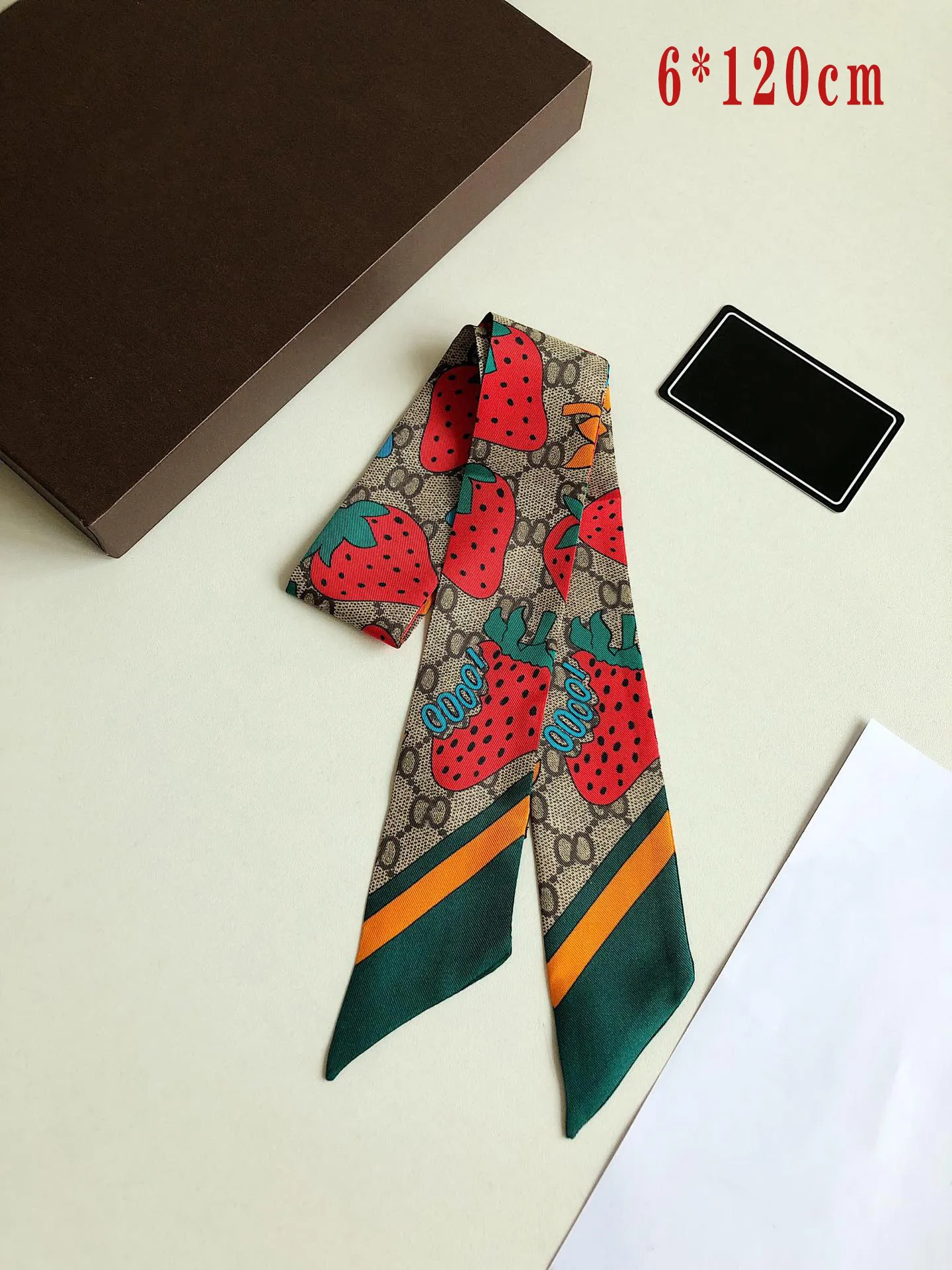 Luxury Designer Small Silk Neck Scarves With Alphabet Print 20 Styles ...