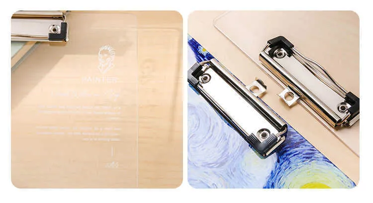 Cartoon Writing Board Clip - A4 Acrylic Pad Splint, Transparent Art ...