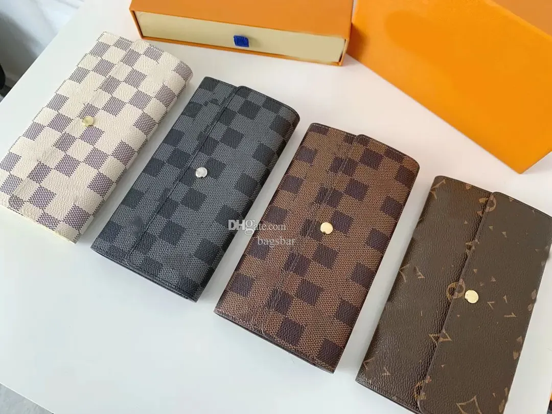 محافظ LVS Luxury محفظة مصممة جلدية محفظة قابلة للطي ، ونساء طويل بسيط ...