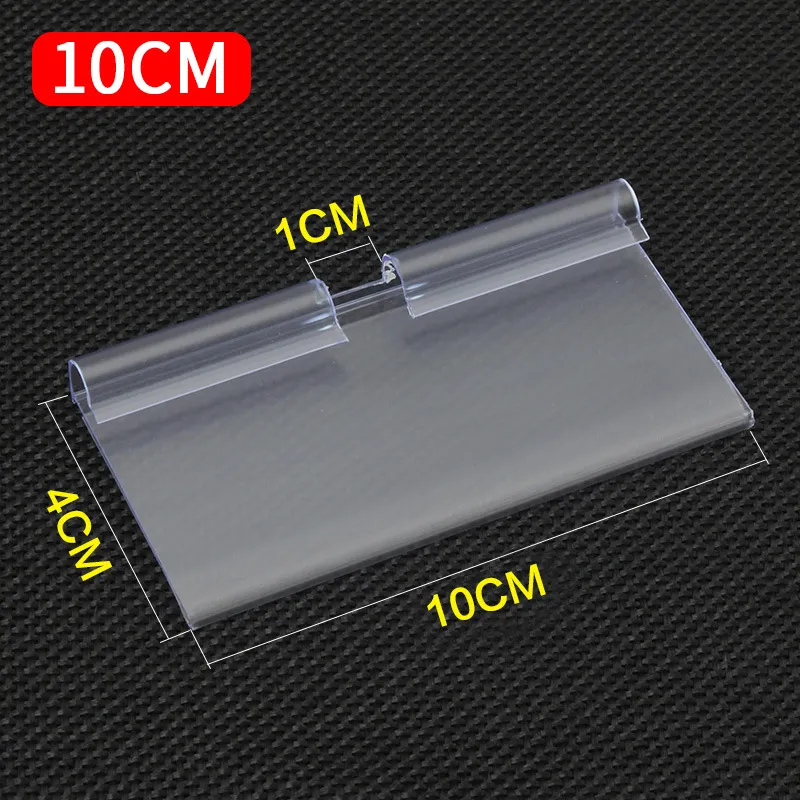 Wholesale Clear PVC Plastic Shelf Tags Sign For Supermarkets Store ...
