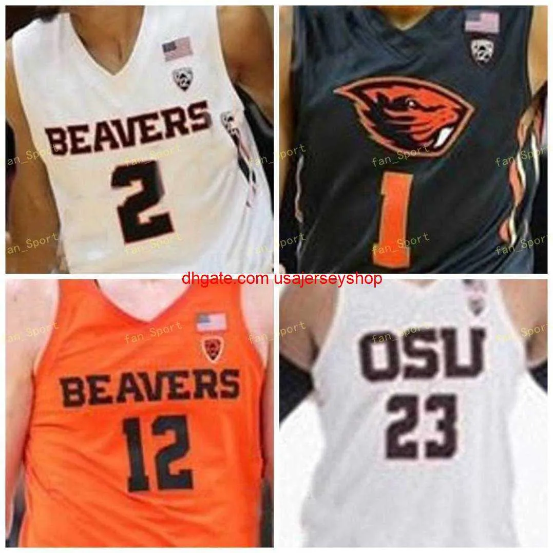 Oregon State Beavers Basketball Jersey 13 Antoine Vernon 15 Payton ...