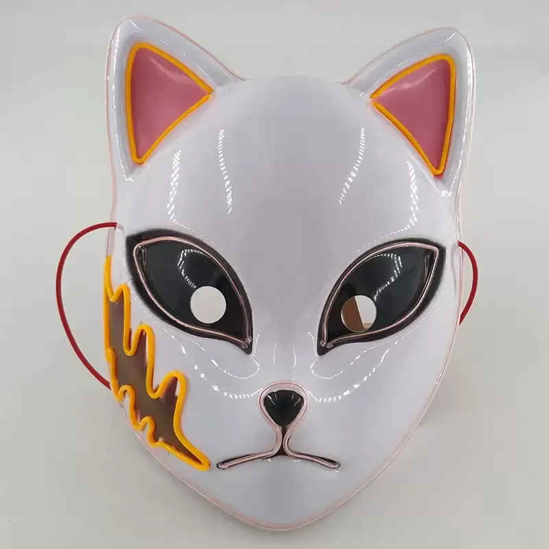 Demon Slayer Glowing El Wire Mask Kimetsu No Yaiba شخصيات Cosplay ...