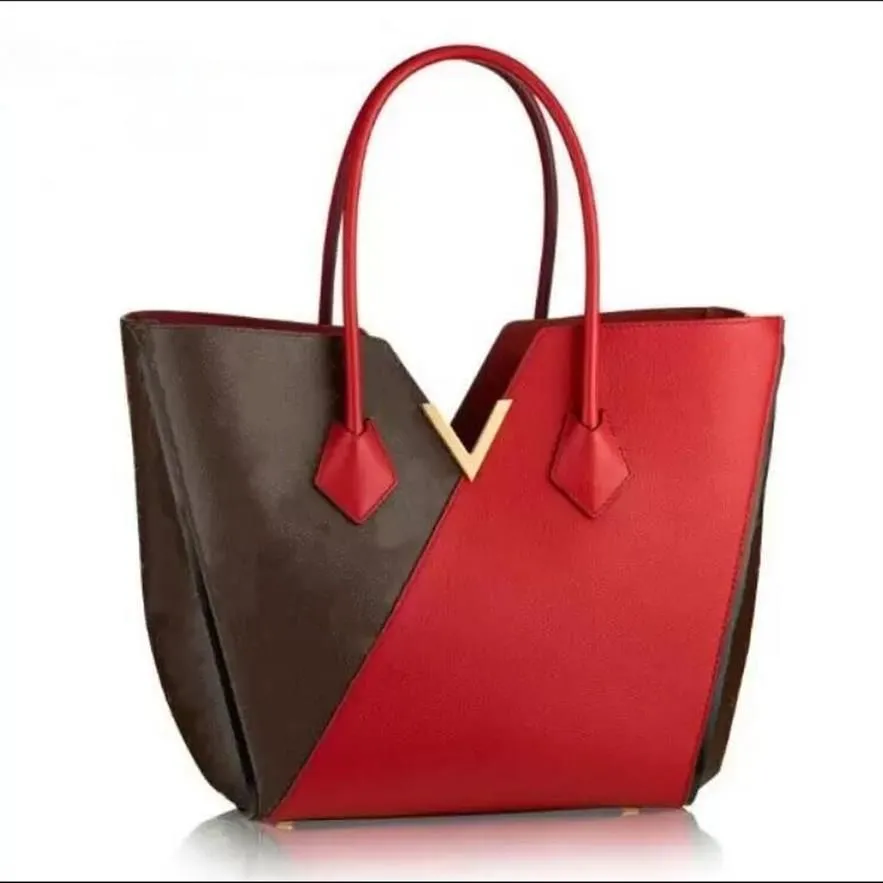 Women's Shoulder Bag Splicing Tote Designer High Quality Handbag Ms ...