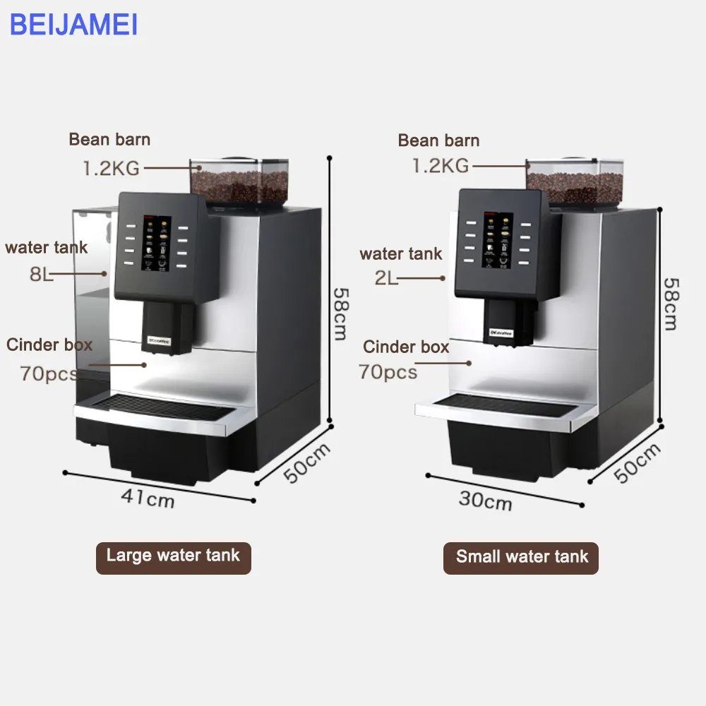 Automatic Coffee Machine - Cappuccino, Latte & Espresso Maker with ...