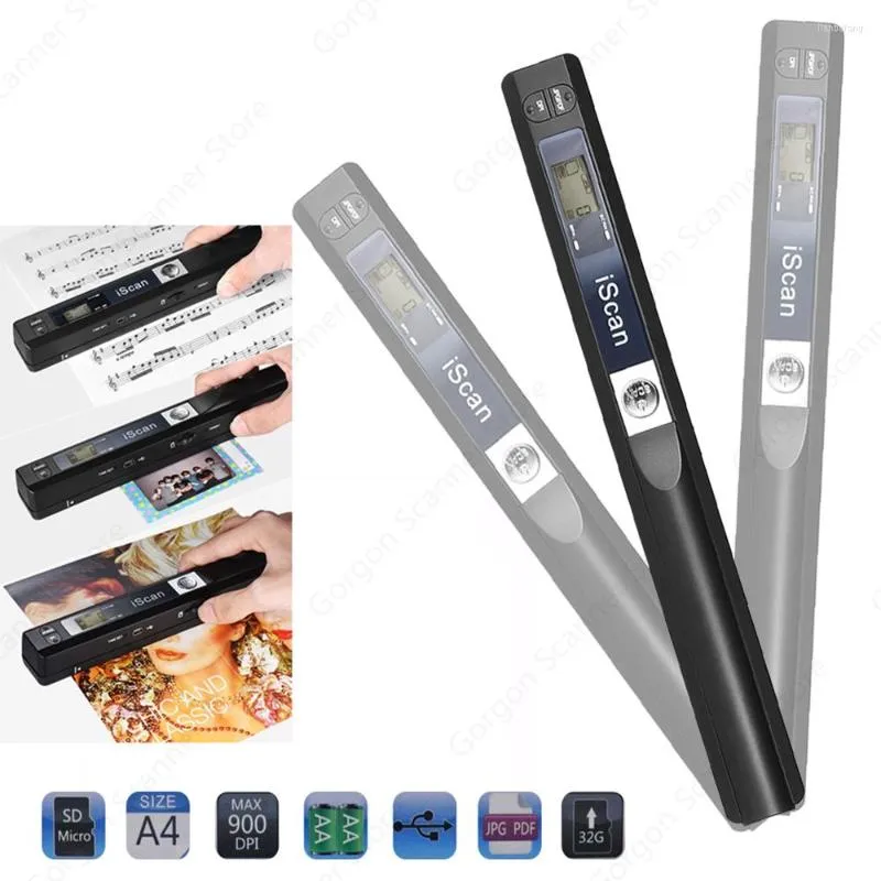 Handheld Miniature Scanner A4 With Lcd Display Price, 900DPI Scanning ...