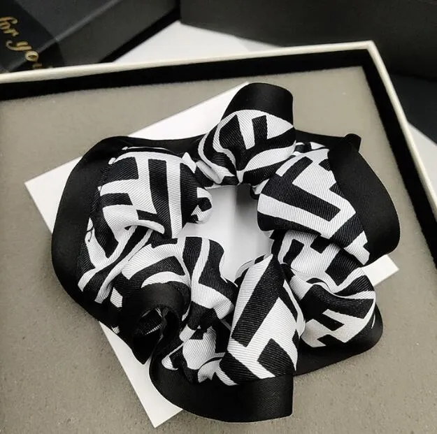 Women's Designer Letter Hair Tie Elastic Hair Rope Ponytail Holder ...
