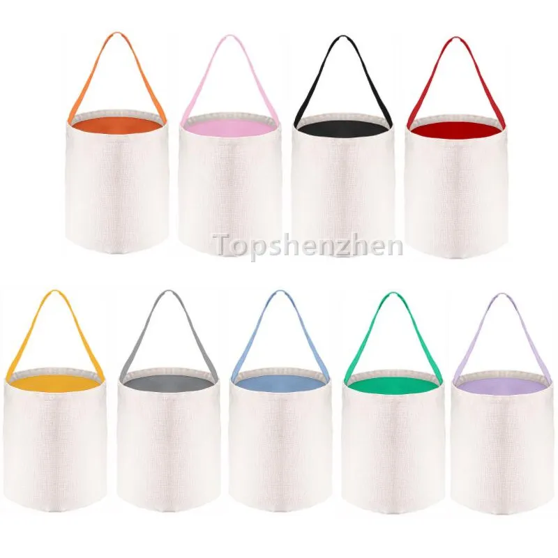 Sublimation Cotton Linen Easter Basket Bag For Party Gifts, Eggs ...