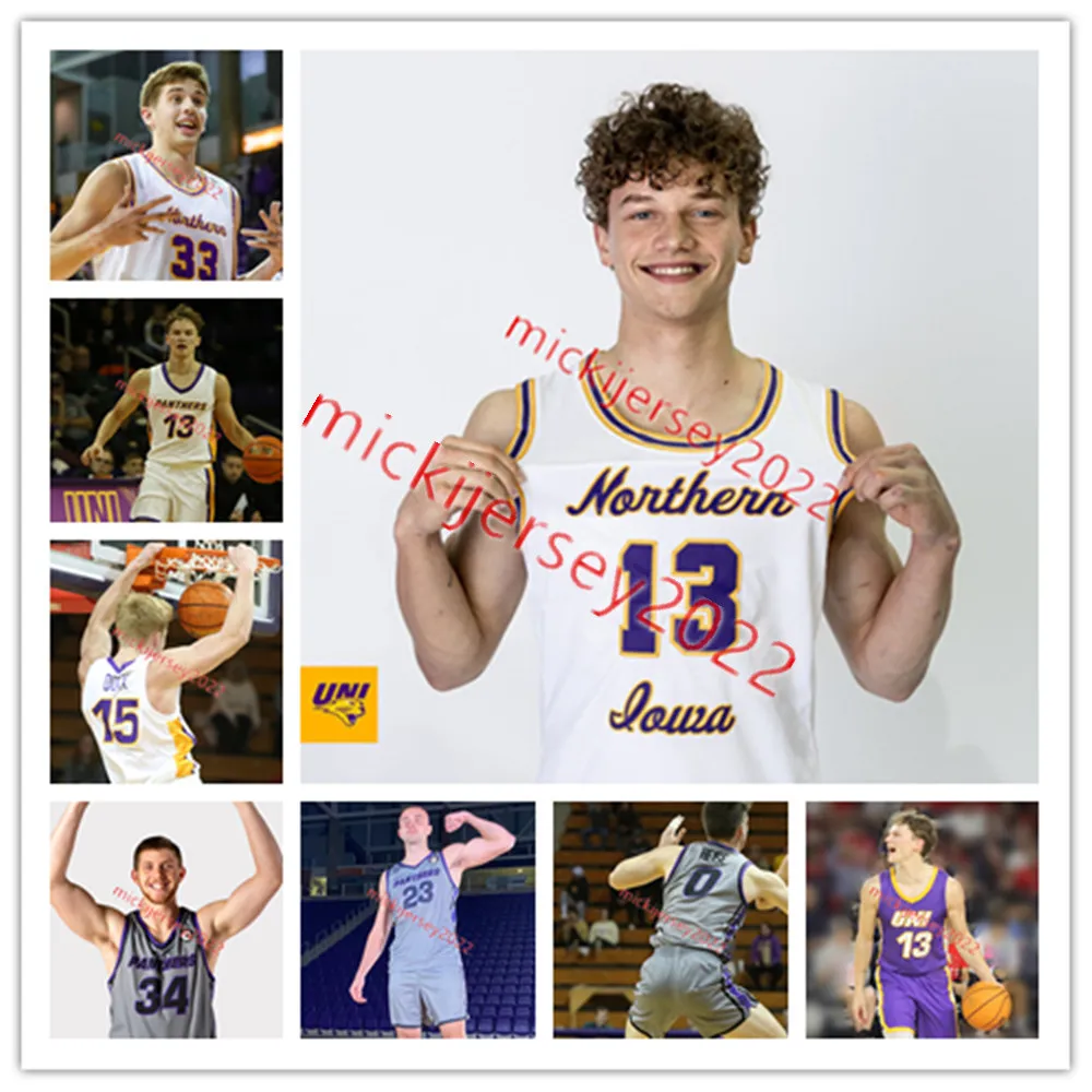 Custom Stitched Northern Iowa Panthers Best Basketball Uniforms For Men ...