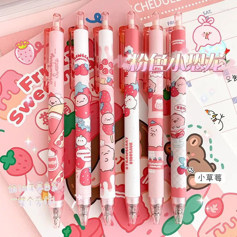 Wholesale Set Of 6 Cute Little Dinosaur Classmate Pen Gel 0.5mm Neutral ...