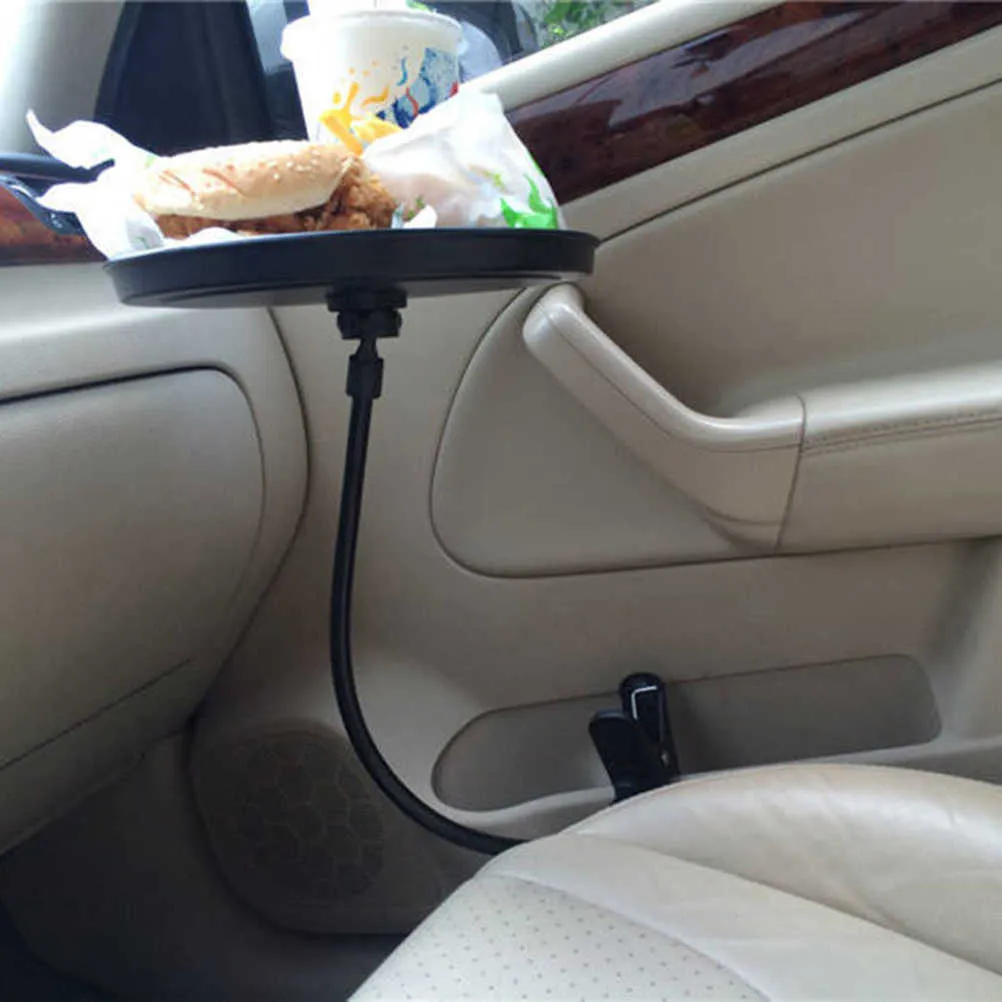 Foldable Car Dining Table In Black Convenient Backseat Cup Holder From ...