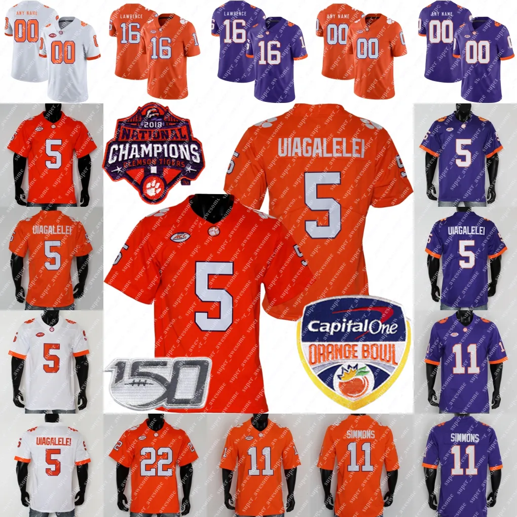 Mejor Precio En A Granel Maillot De Football Des Clemson Tigers Cade ...