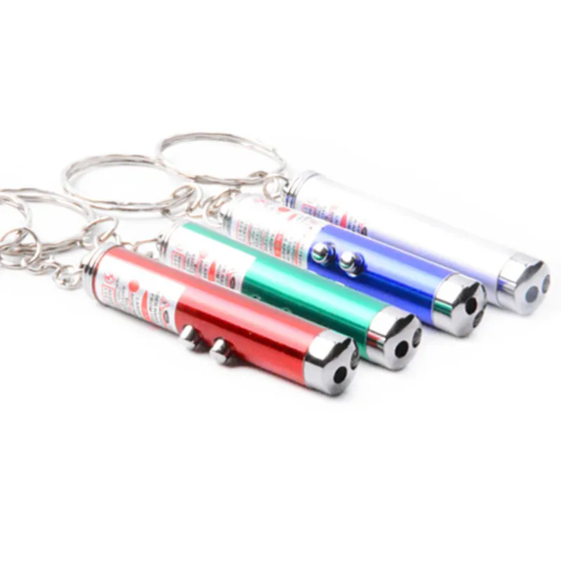 Cat Laser Pointer Keychain With LED Light Fun Pet Toy For Training And ...