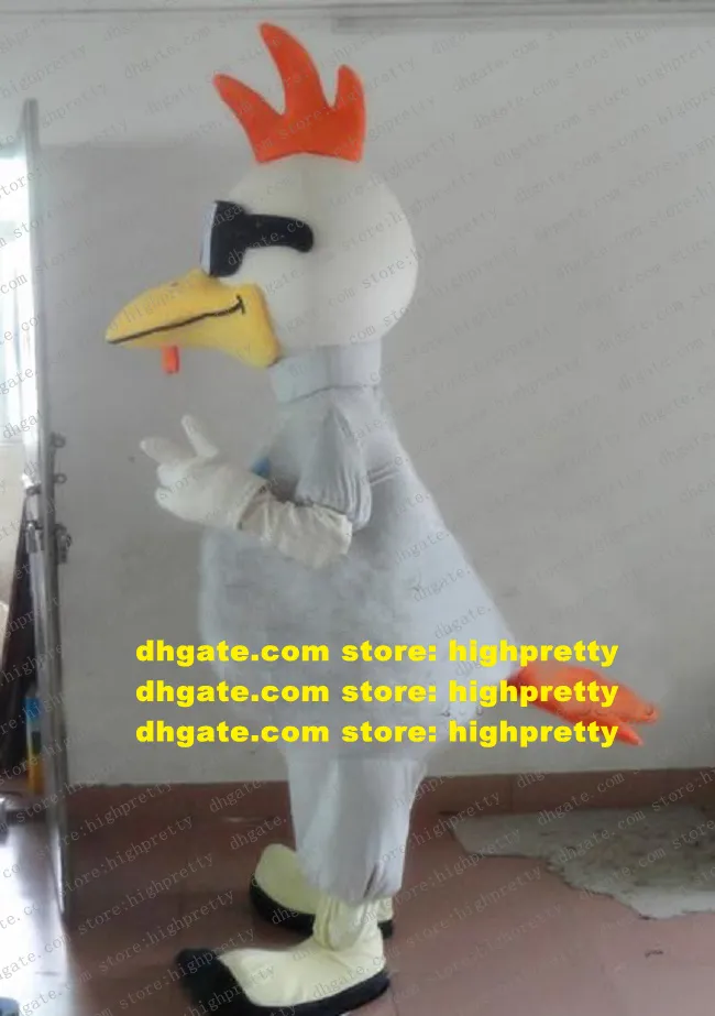 Commanding Mascot Costume Gray Cock Rooster Hen Chicken Chook Chick ...