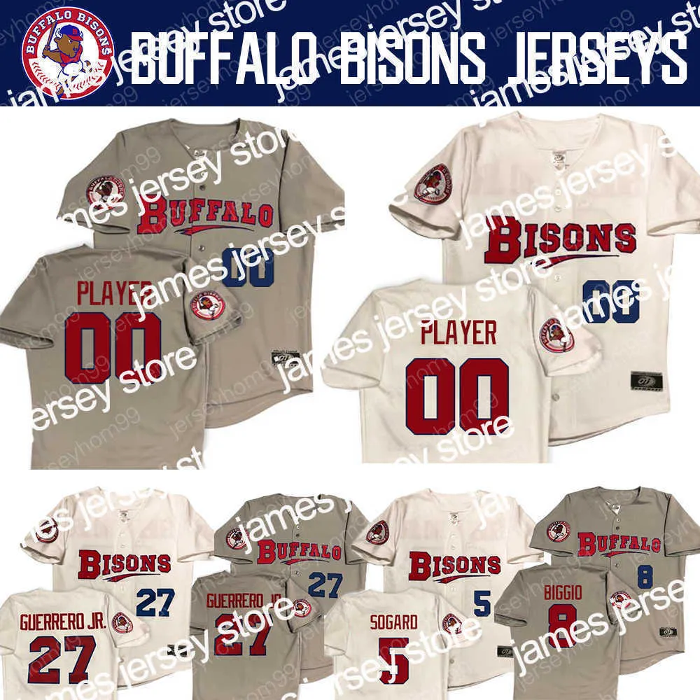 Buffalo Bisons Baseball Jerseys Vladimir Guerrero Jr., Randal Grichuk, Cavan Biggio, Jonathan ...