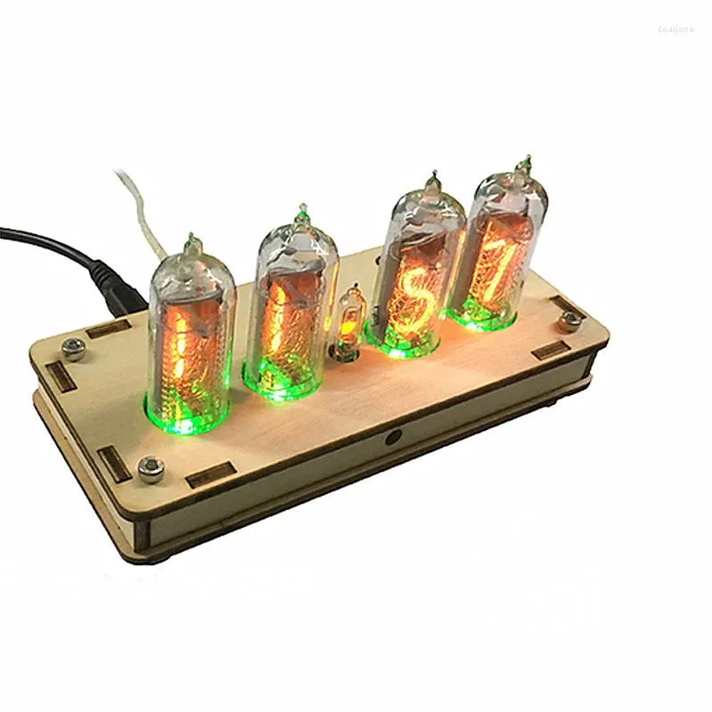 Table Clock Cathode IN14 Glow Tube Digital Clock Sensory Switch 4 Bit STM32 Master IC Creative ...