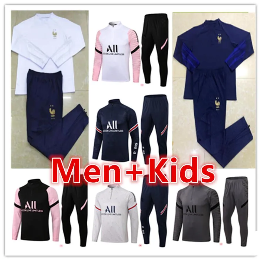 DHgate.com:Men & Kids Soccer Training Suit Tracksuit Jersey Sets 2024 ...