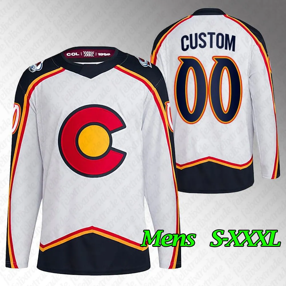 8# Cale Makar Jersey Colorado2023 New Reverse Retro Jerseys Avalanche ...