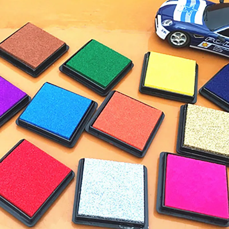 14 Vibrant Color Scrapbook Ink Pad Stamps - DIY Rubber Stamps for ...