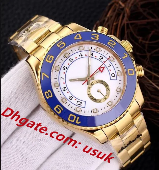 3A Factory Mens Automatic Mechanical Watch 44mm Gold Dial With Rotating ...