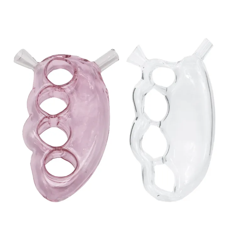 Knuckles Glass Smoking Bubbler Pipes Knuckle Hand Cigar Pipe With ...