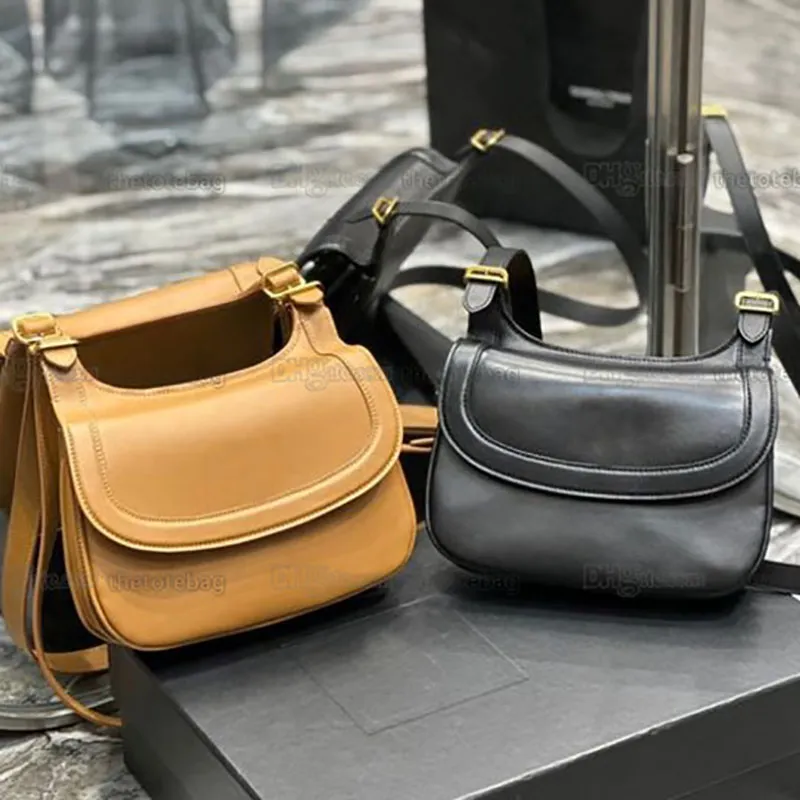 Charlie Medium Shoulder Bag In Smooth Leather Flap Metal Hardware Snap ...