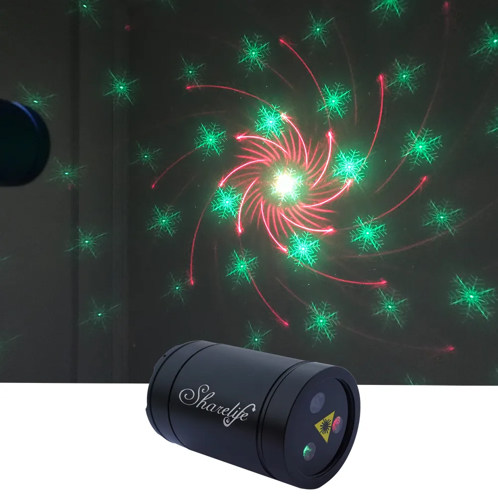 Portable Mini RG Gobos Laser Light USB Rechargeable, Magnetic, Home ...