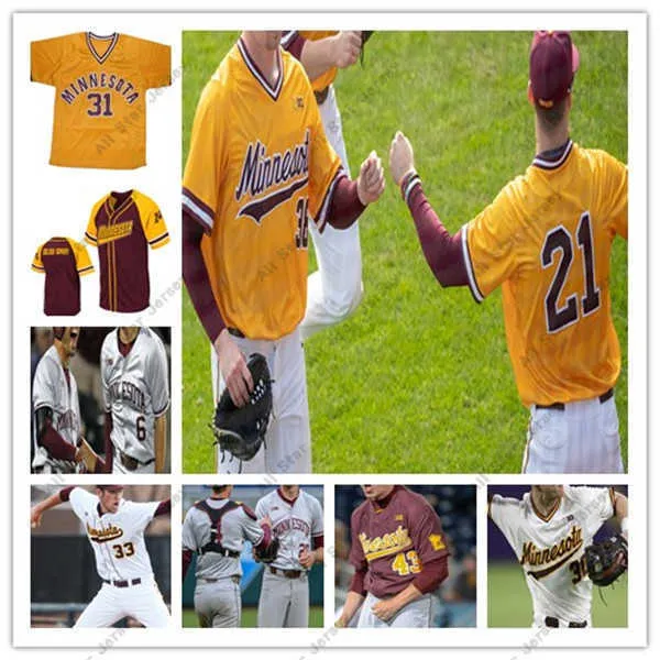 College Baseball Wears Custom College Baseball Minnesota Golden Gophers ...