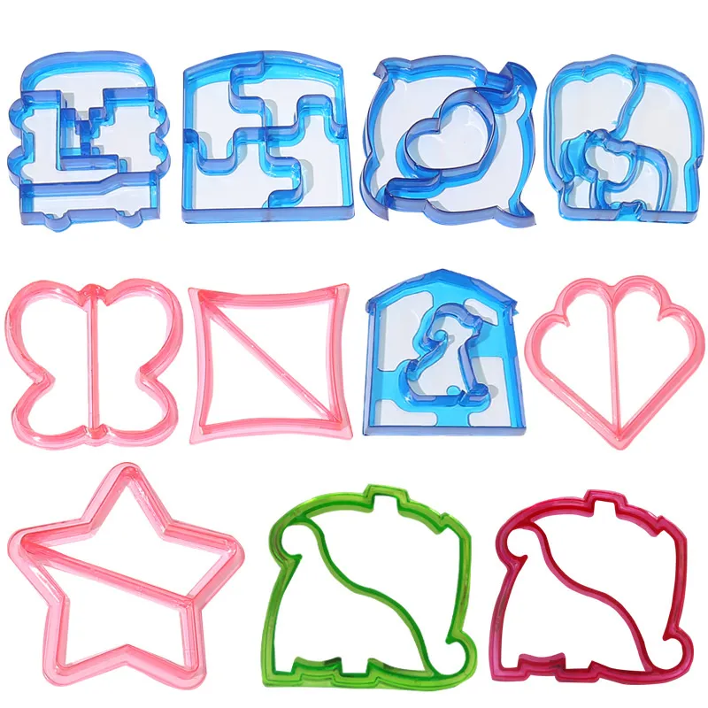 Animal & Fruit DIY Pastry Sandwich Cutters, Bread Crust Remover Set ...