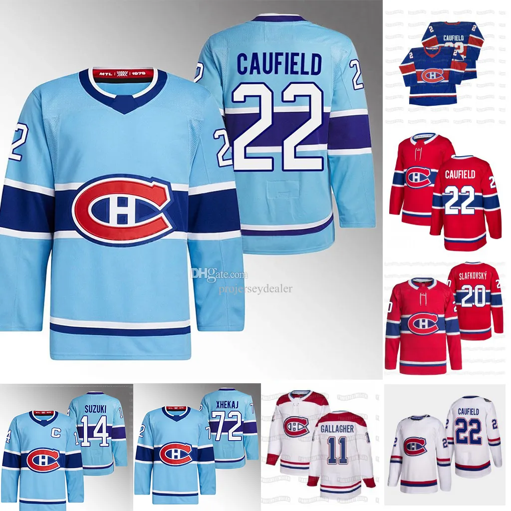 22 Cole Caufield 2022 23 Canadiens Jersey Nick Suzuki Sean Monahan ...
