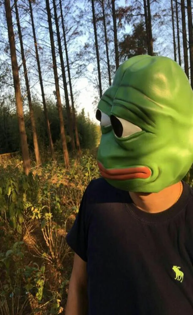 الرسوم المتحركة Pepe The Sad Frog LaTex Mask بيع واقعية كاملة للرئيس ...