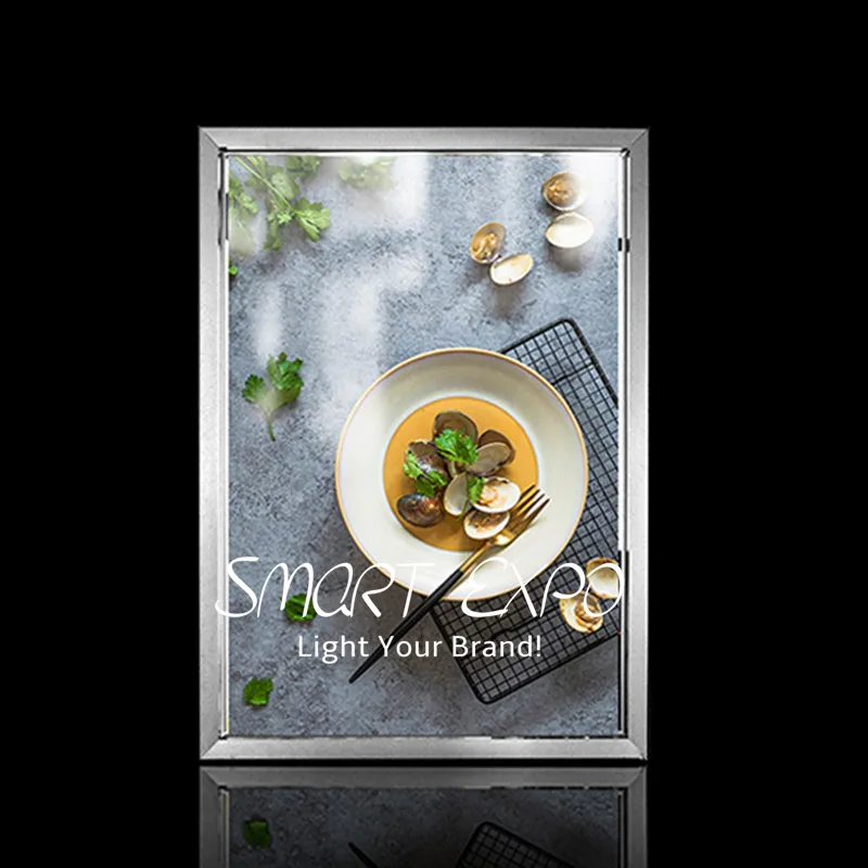 Wholesale 40x60cm Snap Frame Light Box Shop With Wooden Case For ...