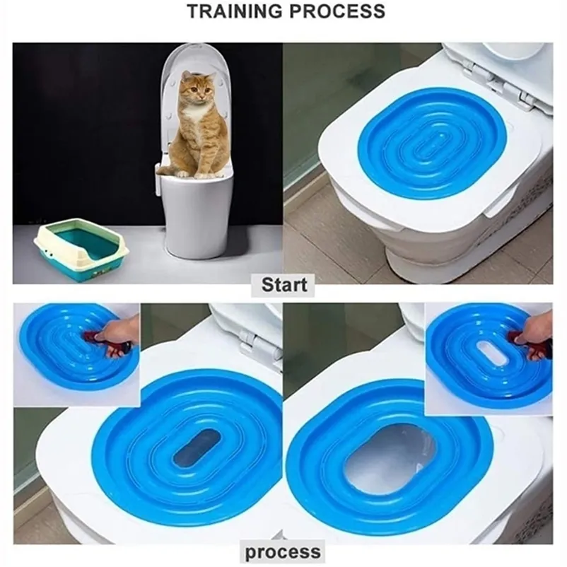 Kit D'entraînement Aux Toilettes Pour Chats Semi Fermé ABS PLANCIER ...
