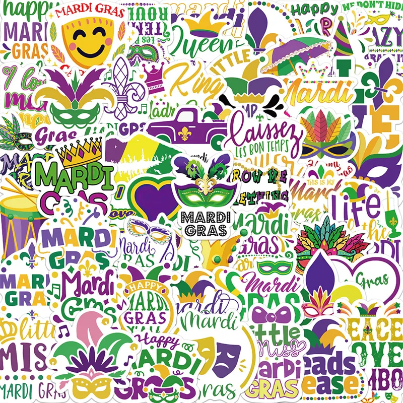 Cartoon Carnival PVC Vinyl Glue Stickers 1.6-2.4 in 4-6 cm for ...