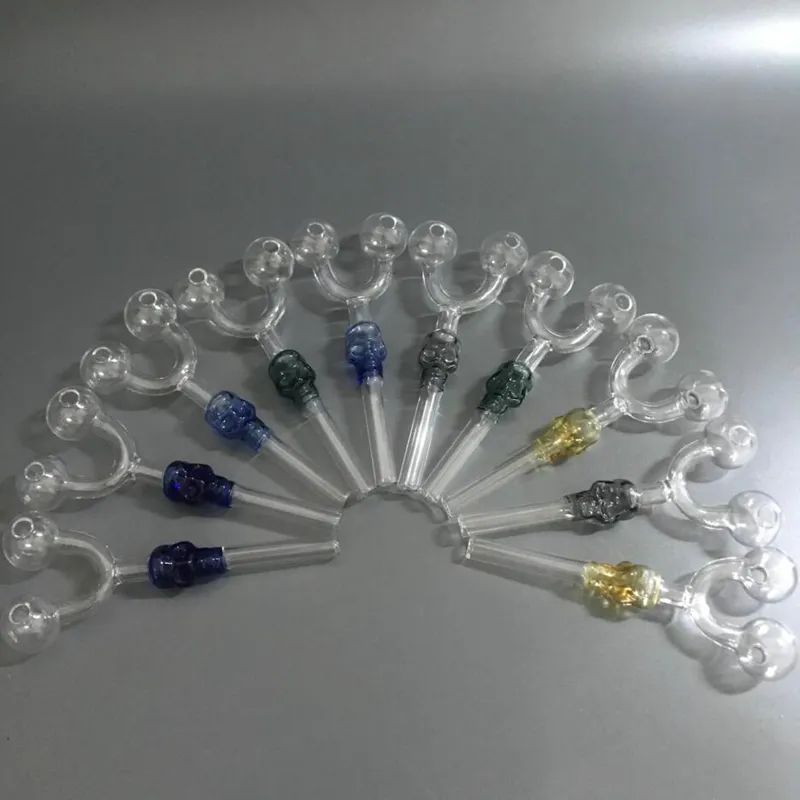 Oil Burner Glass Water Smoking Pipes Double Bubble Ball Clear Bang Study Pyrex ART Smoking Tube ...