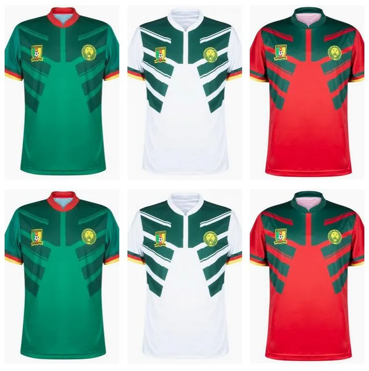 22/23 Cameroon Soccer Jerseys 2022 Home Blue#9 BAHOKEN #10 ABOUBAKAR ...