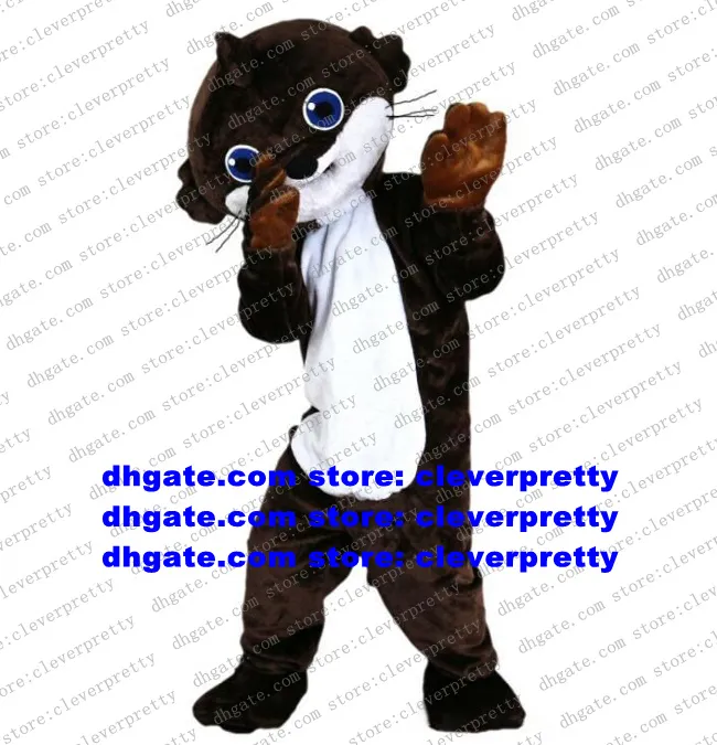 Mascot Costume Brown Otter Lutra Beaver Nutria Coypu Groundhog Bobac ...