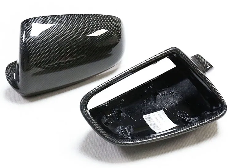 Carbon Fiber C6 Rear View Mirror Cover Trim For Audi A3/A4/ A6L/S6/B7 ...