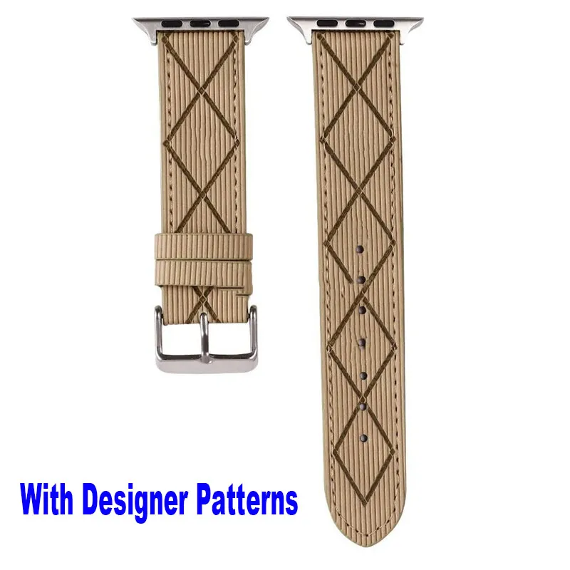 Premium Leather Smart Watch Straps: Embossed Design, Multiple Sizes ...