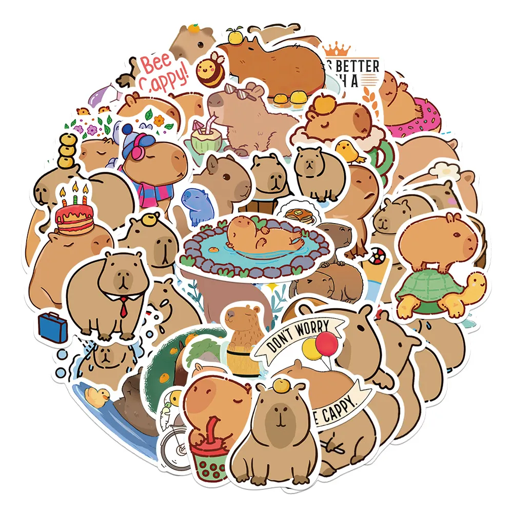 Capybara Animal Bear Stickers For DIY Graffiti On Skateboards, Cars ...