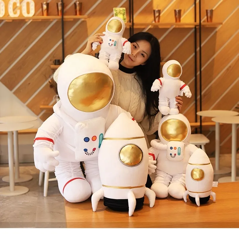Plush Dolls Simulation Space Series Toys Astronaut Spaceman Rocket ...
