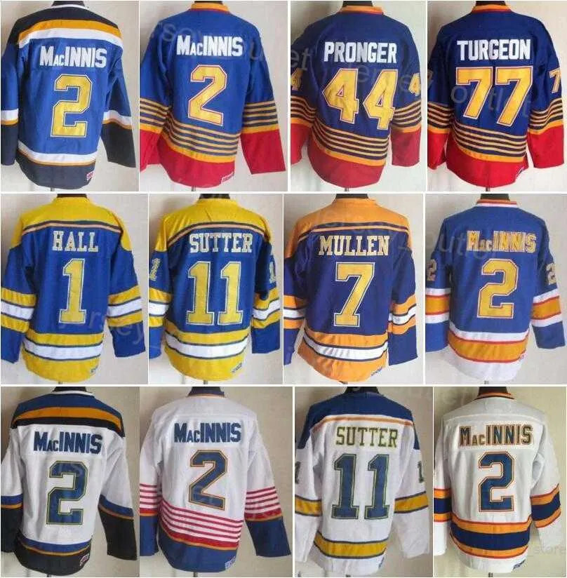 Men's Retro Hockey Jersey - Al Macinnis, Glenn Hall, Joe Mullen, Brian ...