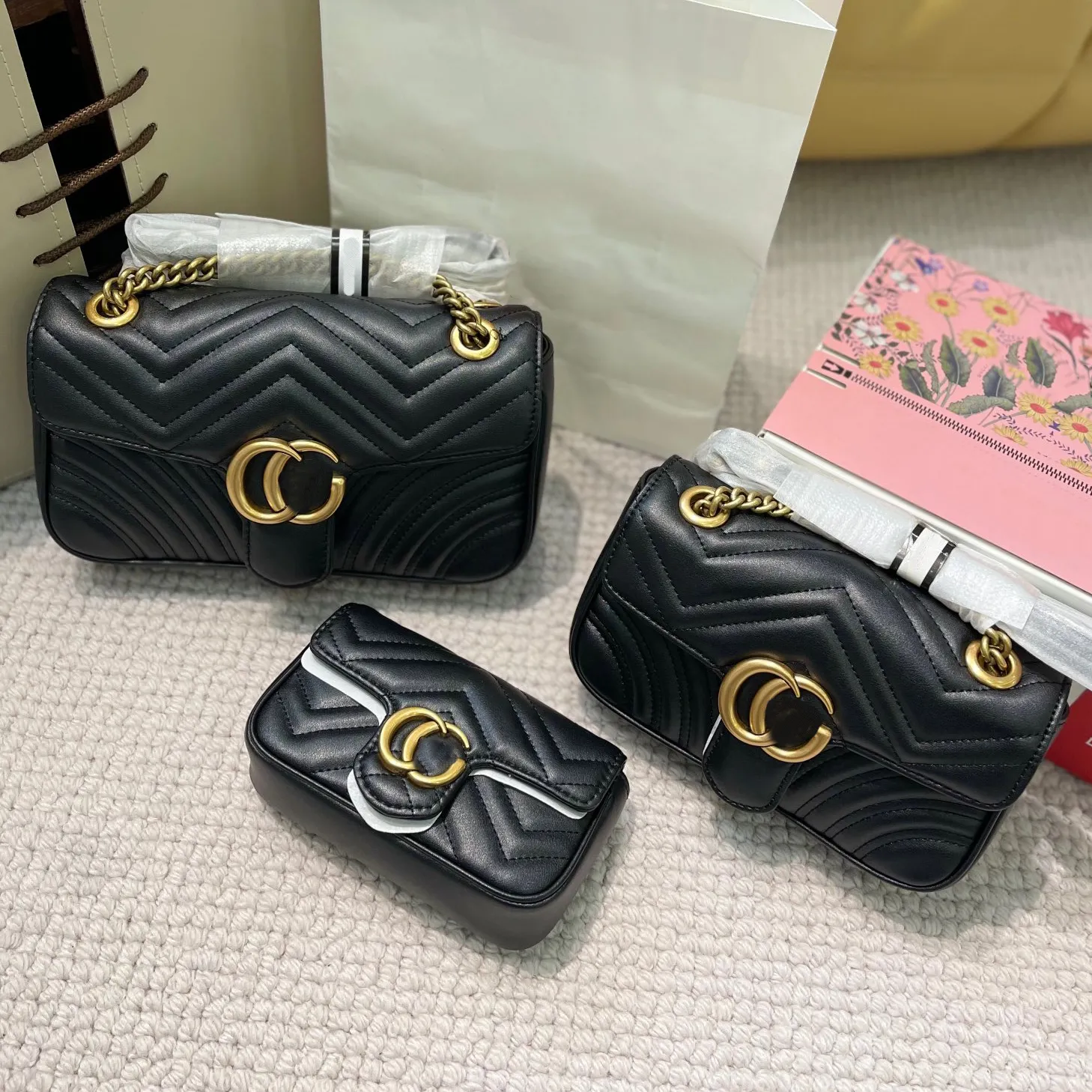 Designer Bags Saddles Bag 5a Purses For Women Vintage Handbags Satchel ...