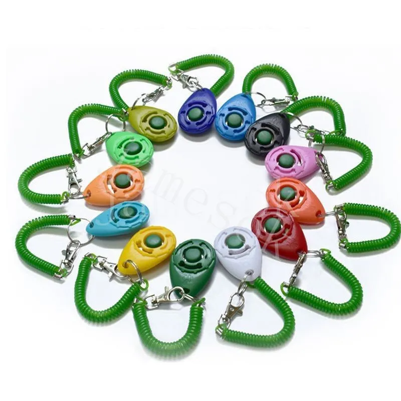 DHgate.com:Steel Oval Dog Clicker Training Device with Green Button:Pet ...