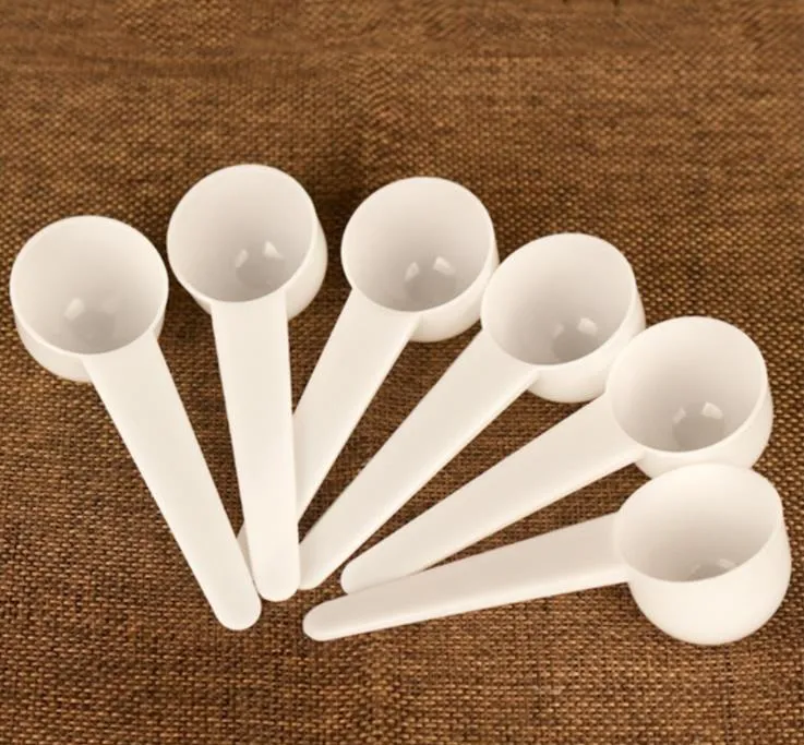 20ml PP Measure Plastic Scoop Tools 10g Measuring Spoon White Seasoning ...