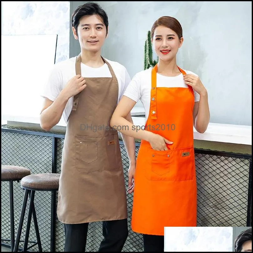 New Plain Bib Apron For Chefs Butchers Restaurant Kitchen